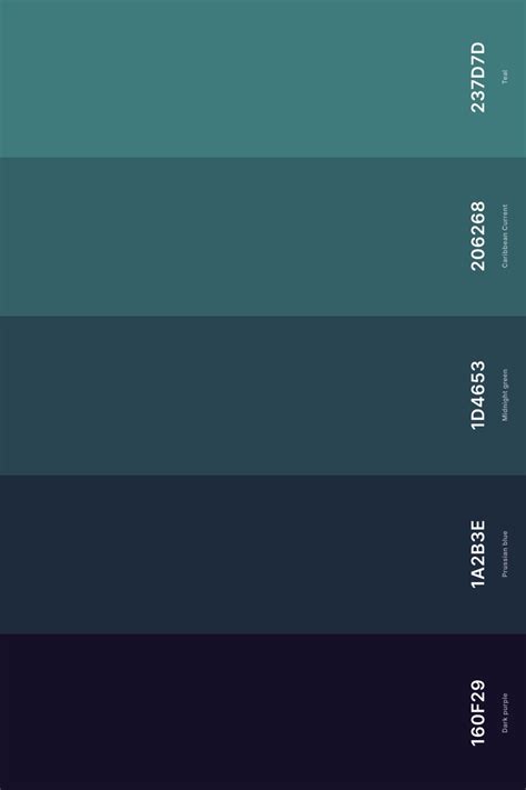 25 Best Turquoise Color Palettes With Names And Hex Codes Artofit
