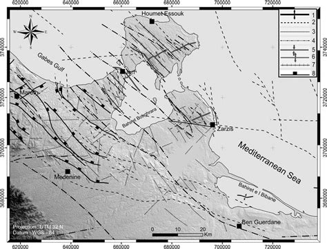 Synthetic Structural Sketch Map Issued From The Bibliography 1 Download Scientific Diagram