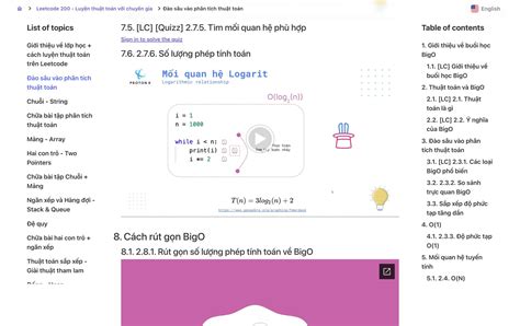 Protonx Team Mở Toàn Bộ Slide Video Liên Quan đến Phân Tích Thuật