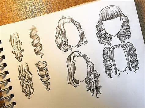 Hair Designs For Drawing At Joel Bowman Blog