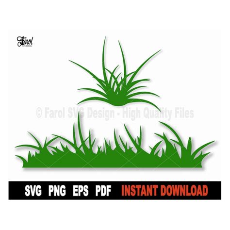 Grass Svg Grass Svg File For Cricut Silhouette Nature Sv Inspire