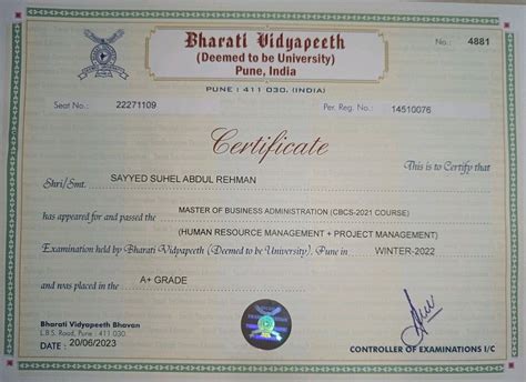 Suhel Sayyed On Linkedin I Am Excited To Share That I Have Obtained A Master Degree In Business