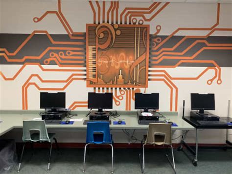 School Technology Mural By Rogers Create At Richland Center High School