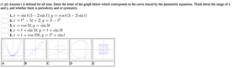 Solved Pt Assume T Is Defined For All Time Enter The Chegg