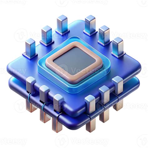 Stunning Contemporary Quantum Computer Processor Premium 59404259 Png