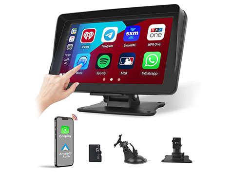 Wireless Car Display With Apple CarPlay Android Auto Compatibility And Phone Mirroring