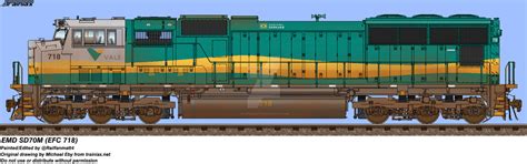 Efc Sd70m 718 By Railfanmatt4 On Deviantart