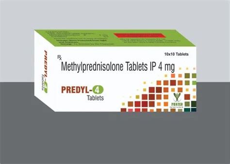 Predyl 4 Methylprednisolone Tablet 4mg At ₹ 44stripe In Jind Id