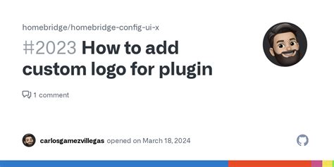 How To Add Custom Logo For Plugin · Issue 2023 · Homebridgehomebridge