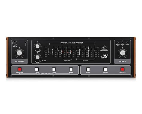 Behringer Toro Eurorack Compatible Analogue Bass Synthesizer Reverb