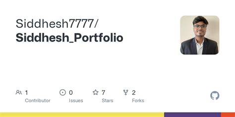 Github Siddhesh7777siddheshportfolio