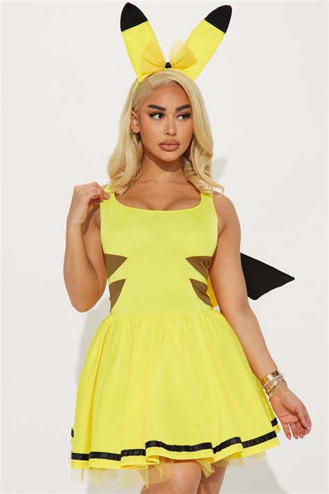 Catch Them All Cutie 2 Piece Costume Set Yellow Fashion Nova