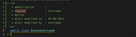 Java How To Stop Auto Generate Class Comments Vscode Stack Overflow