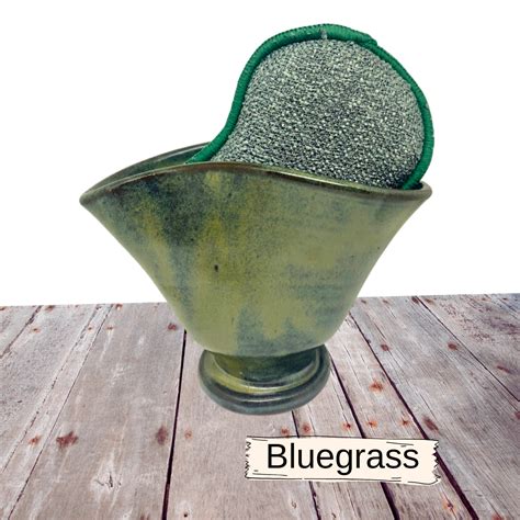 Scouring Pad Holder For Dishes And Sink With Scrubber Traditions Pottery