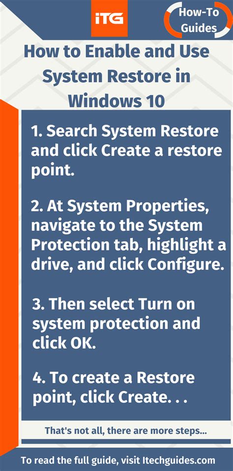 How To Enable And Use System Restore In Windows 10 System Restore
