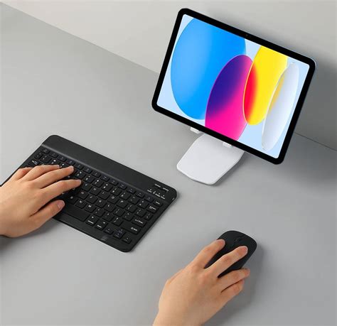 Rechargeable Bluetooth Keyboard And Mouse Combo Ultra Slim Portable Compact Wireless Mouse