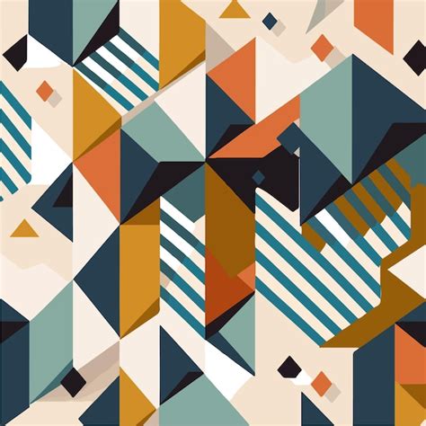 Premium Vector Flat Graphical Shapes Pattern