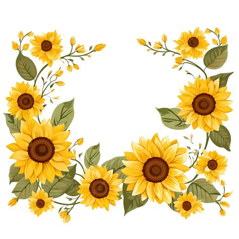 Sunflower Border Free
