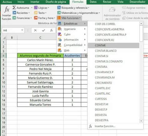 Función CONTAR en Excel Excel Para Todos
