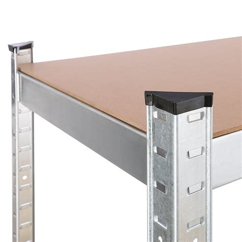 ᐉ Стелаж металевий оцинкований Skladcom 2400х900х600 мм 5 полиць МДФ 175 кг на полицю • Краща