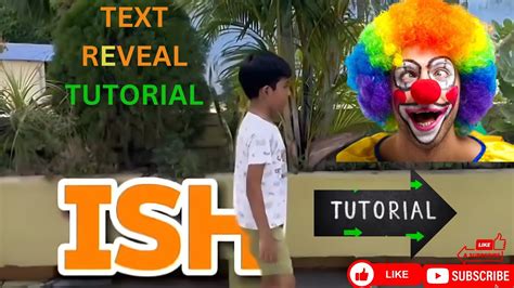 How To Create Text Reveal Effect Capcut Tutorial Youtube