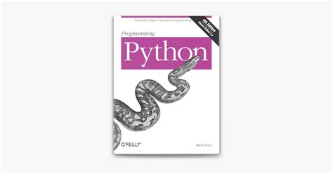Programming Python By Mark Lutz On Apple Books