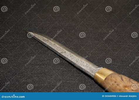 Background With A Pattern Of Damascus Steel Macro Shot Of Damascus