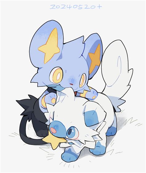 Shinx And Rockruff Pokemon Drawn By Dgjia Danbooru