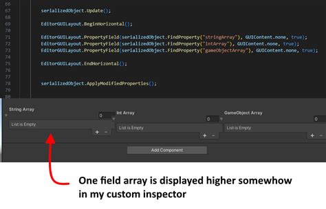 Anyone Got An Idea Why One Array Field Is Displayed Higher Than The