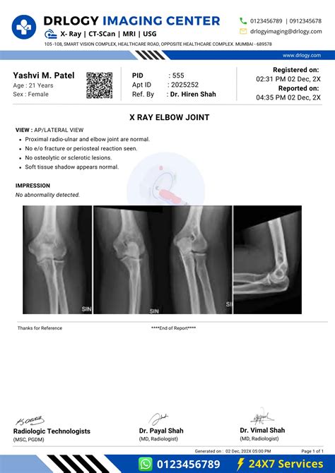 The 10 Clinical Guidelines For The Perfect X Ray Report Format Drlogy