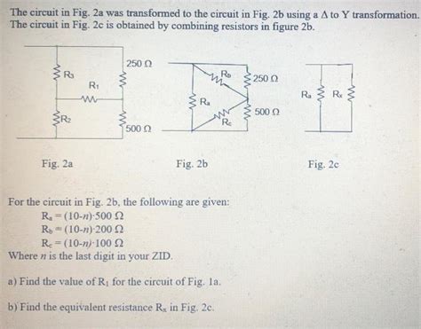 solved the circuit in fig 2a was transformed to the circuit
