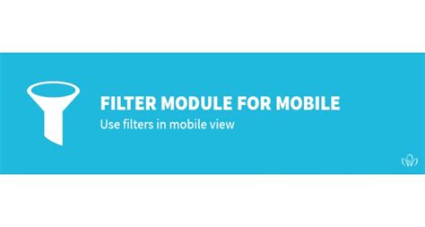 Opencart Filter Module For Mobile View