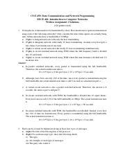 Homework 1 Pdf CSCI 450 Data Communication And Network Programming EECE 410 Introduction To
