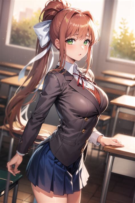 Monika Ddlc 3 By Artcave19 On Deviantart