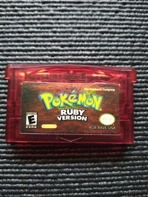 Pokemon Ruby Version Gba Games Video Gaming Video Games Nintendo On Carousell