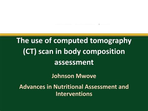 The Use Of Computed Tomography Ct Scan Presentation Pptx