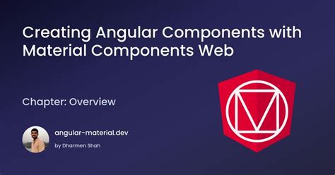 Creating Angular Components With Material Components Web Rangular