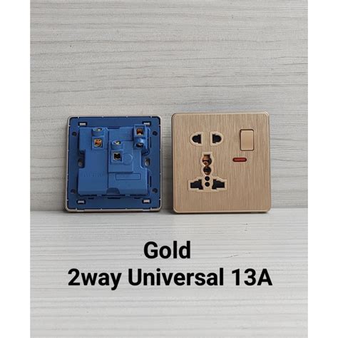 Malaysia Socket 13A Universal 15A Usb Type C Water Heater Switch White Grey Gold Marc Lichte