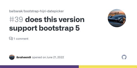 Does This Version Support Bootstrap 5 · Issue 39 · Balbarakbootstrap