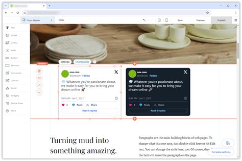 Add An X Widget To Your Website Support One Com