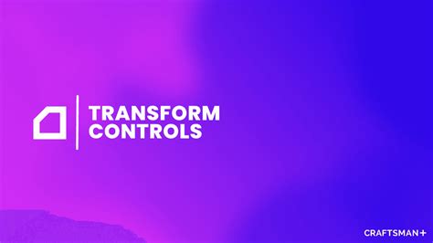 Using Transform Controls In Craftsman Canvas