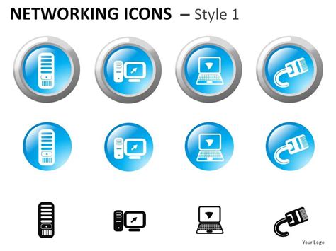 Networking Icons Style 1 Powerpoint Presentation Slides Powerpoint