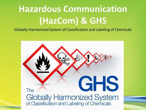 PPT Hazardous Communication HazCom GHS PowerPoint Presentation ID