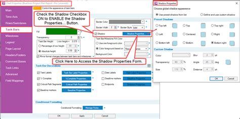 Task Bars Tab For Version 7 2 OnePager Documentation