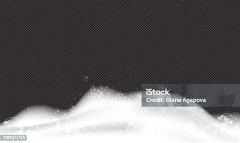 투명 한 배경에 거품 격리 벡터 그림 목욕 거품 비누입니다 샴푸와 비누 거품 거품 벡터 그림입니다 개수대에 대한 스톡 벡터 아트