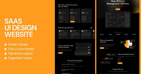 Saas Ui Design Software Ux And Ui Kits Ft Hosting And Onepage Envato