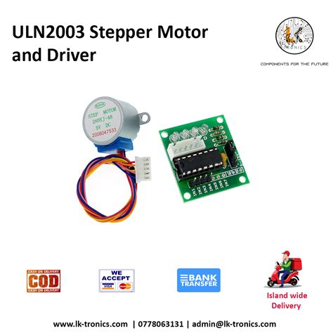 ULN Stepper Motor And Driver LK Tronics
