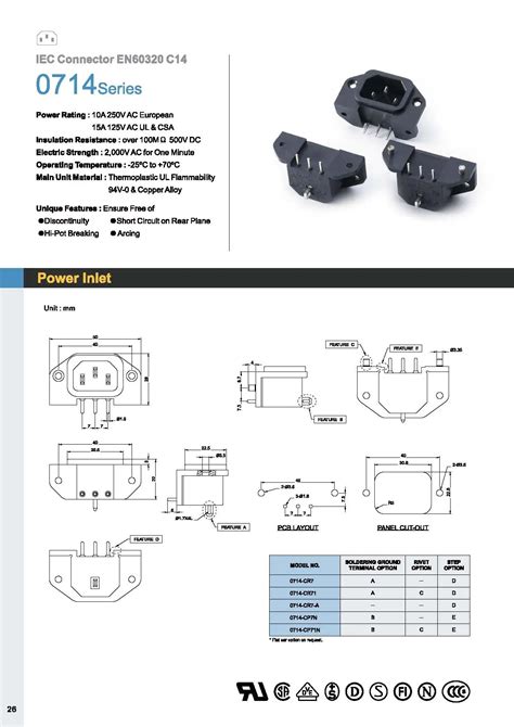 Iec Connector Snap Fit To Panel Inlet 3 Pins Iec Inlet Ac Power Socket C14 Socket Buy Iec
