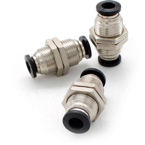 Conector Rápido Neumático De 3 Piezas Para Manguera Conectable De 6 Mm