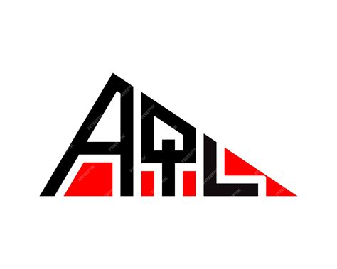 Premium Vector Triangle Shape Aql Letter Logo Design